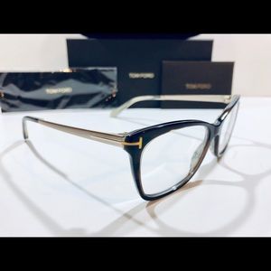 Tom Ford | Accessories | Tom Ford Eyeglasses Dark Brown W Gold New 52mm ...